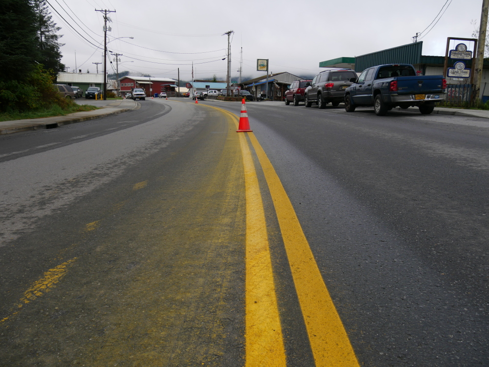State road striping gets messy in Petersburg - KFSK